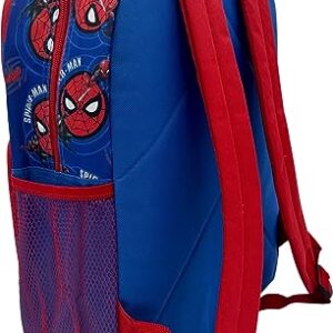 Marvel Superheroes 16" Licensed Cargo School Backpack For Boys (Spiderman Blue-Red)