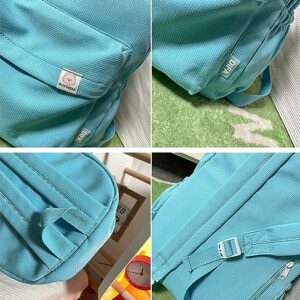 Difa Backpack, Difa’s Bear Plain Backpack, Sage Green Backpack Kawaii Cute Backpack Large capacity Casual Aesthetic Backpack