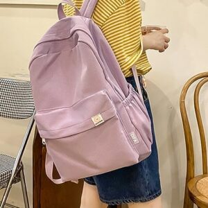 Difa Backpack, Difa’s Bear Plain Backpack, Sage Green Backpack Kawaii Cute Backpack Large capacity Casual Aesthetic Backpack