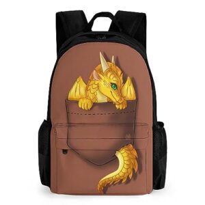 jaywis fire wings dragon backpack large capacity laptop bags lightweight multifunction daypack for daily/work/sport