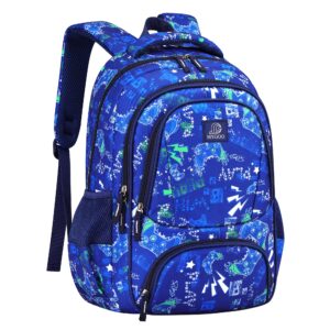 mygoo kids backpack for boys | primary school backpack for teen | doubleday collection | 17" tall | gamer blue