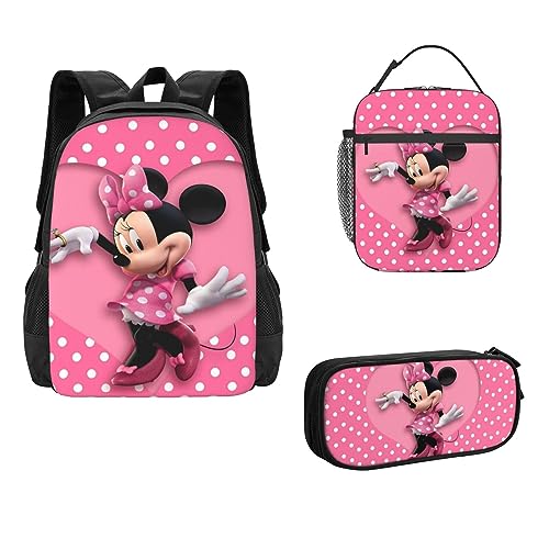 Disney Mickey Mouse Black Backpack - Fashion Cartoon Backpack Cute Print Backpack Travel Daypack Laptop Backpack