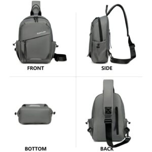 CANTLOR Men Small Sling Bag Crossbody Backpack Travel Daypacks Chest Pack Lightweight Outdoor Shoulder Bag One Strap