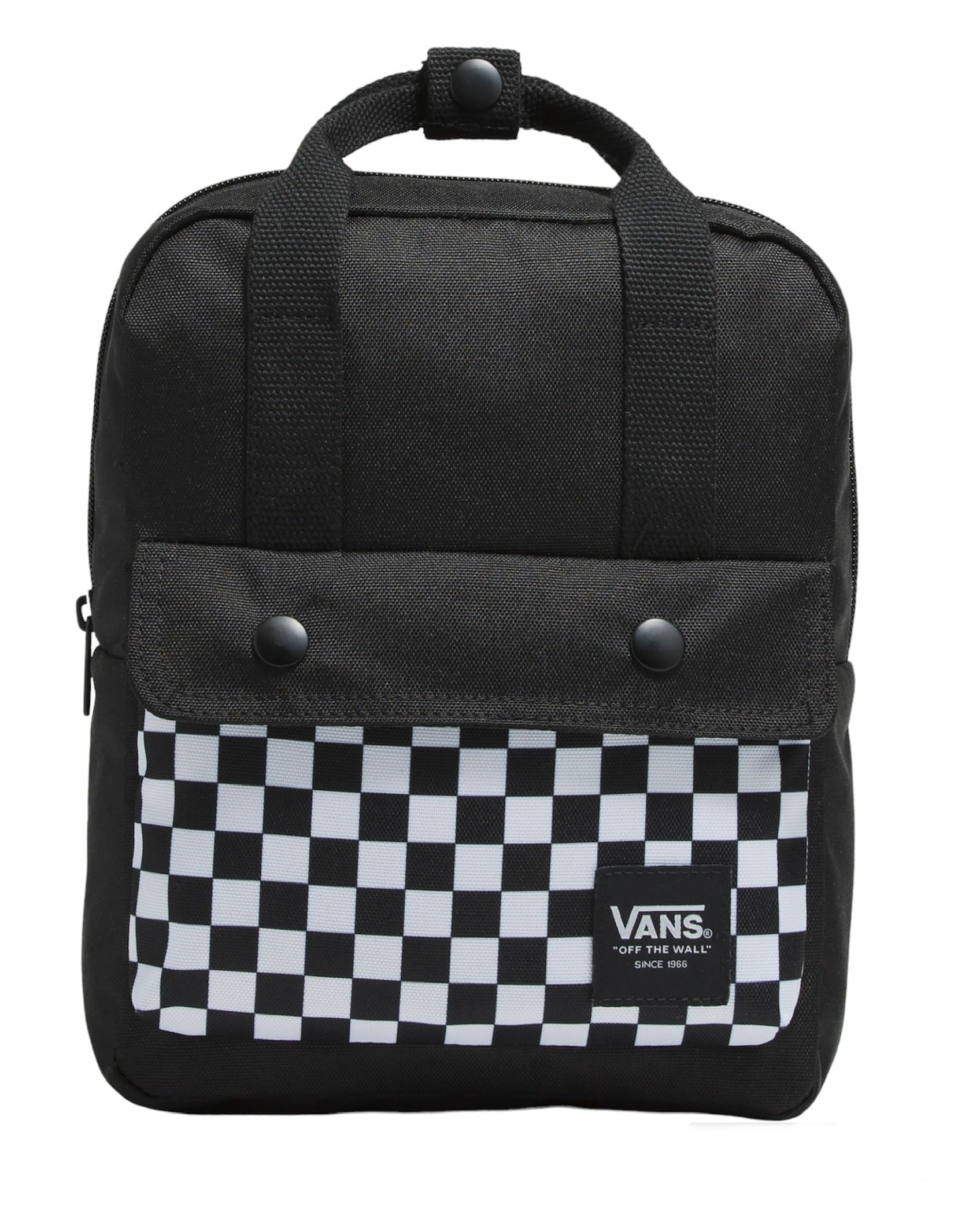 Vans, Women Mini-Backpack (Boxer - Black/White, One Size)