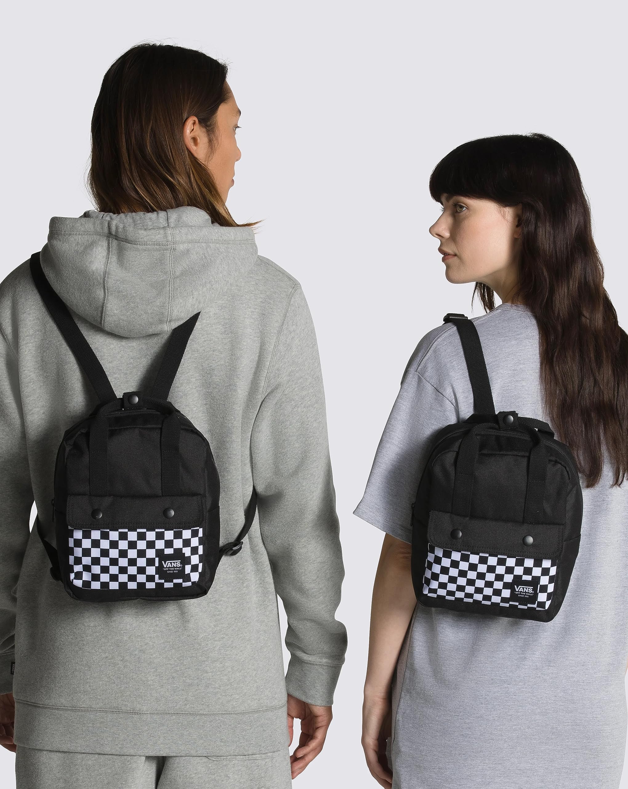 Vans, Women Mini-Backpack (Boxer - Black/White, One Size)