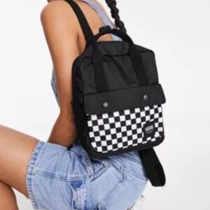 Vans, Women Mini-Backpack (Boxer - Black/White, One Size)