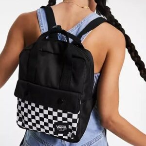 Vans, Women Mini-Backpack (Boxer - Black/White, One Size)