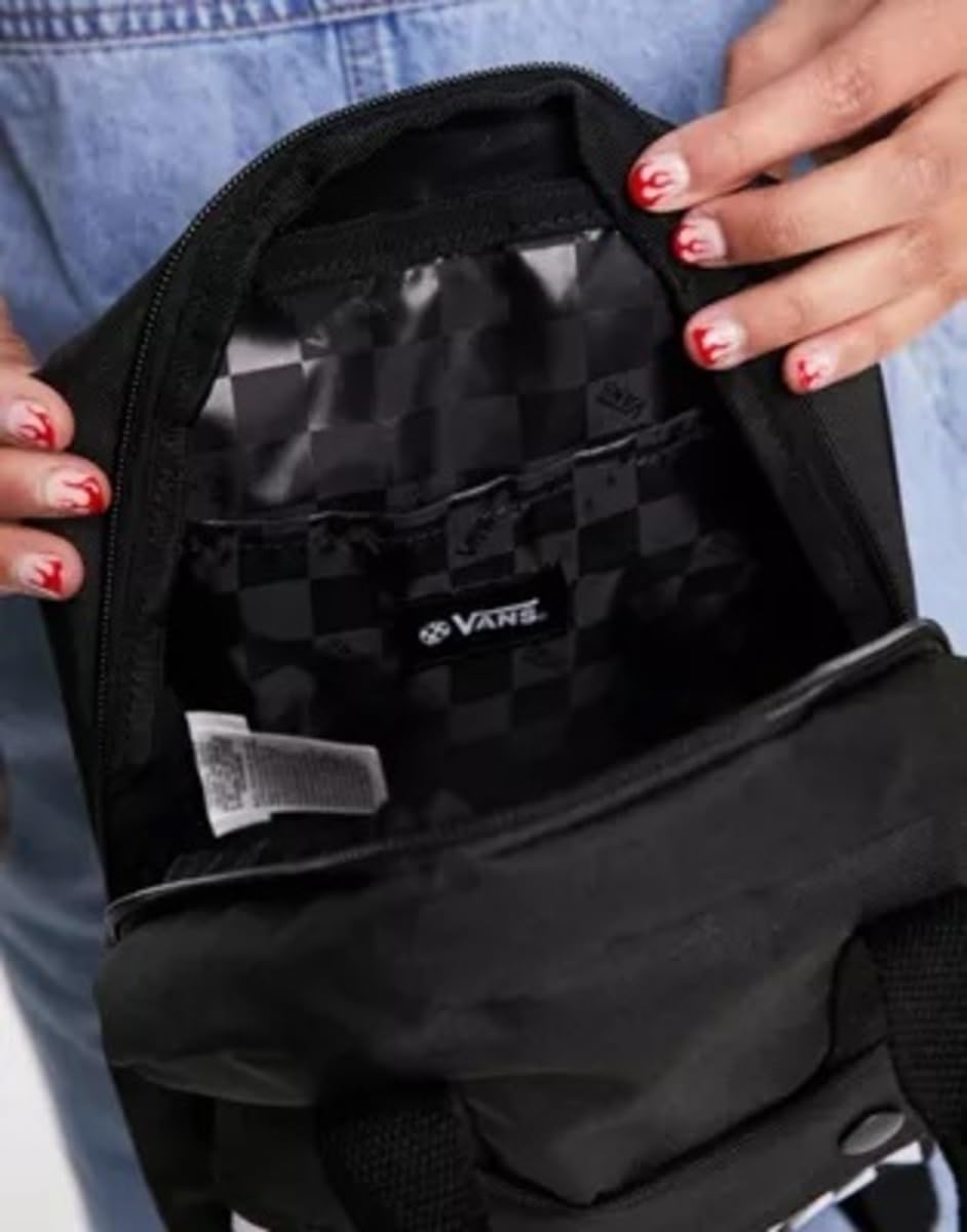 Vans, Women Mini-Backpack (Boxer - Black/White, One Size)