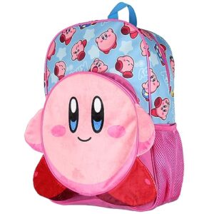 bioworld nintendo 3-d kirby travel backpack 16" sublimated print bag