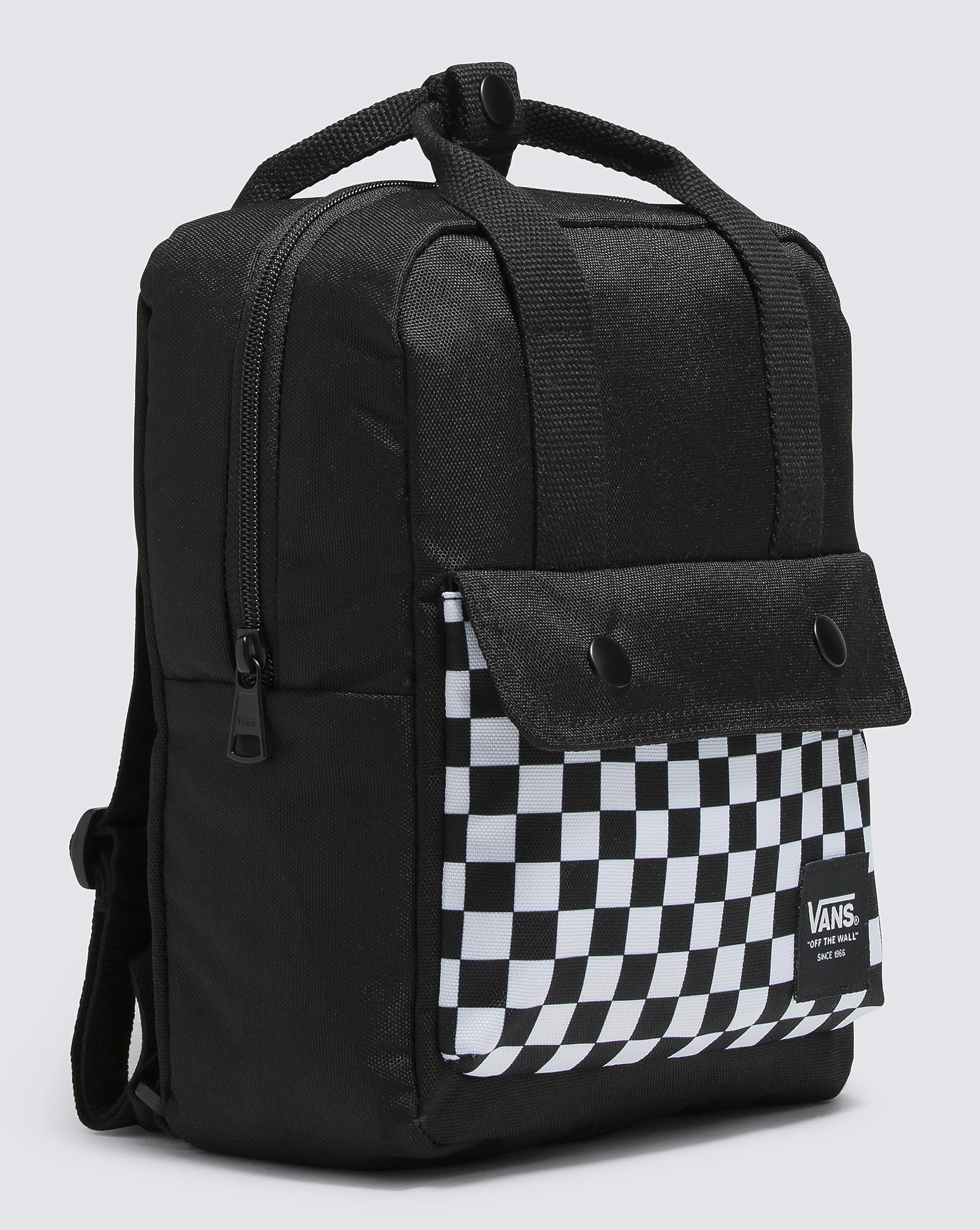 Vans, Women Mini-Backpack (Boxer - Black/White, One Size)