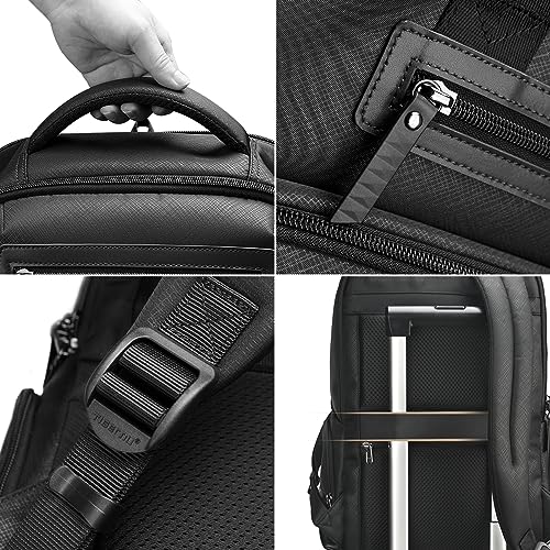 TIGERNU Laptop Backpack for Men Anti-theft Laptop Backpack Waterproof Oxford Fashion Travel Backpacks Fits 15.6 Inch Laptop (T-B009 Black)