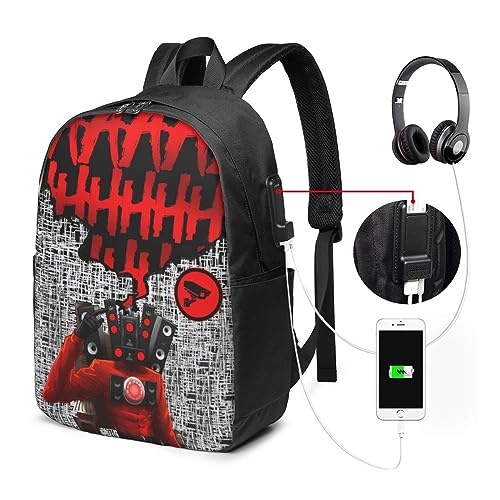 Moare Skibidi Toilet Backpack 2023 Game Backpacks Cute Cartoon Bag for University