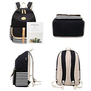 Lmeison Girls Backpack for School & Cute Backpack for School with Lunch Bag