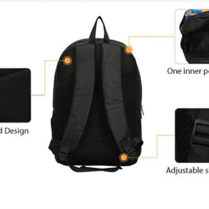 Student Soccer Star Bookbag,Teen Neymar Jr Graphic Daypack,PSG Casual Knapsack for Youth