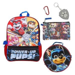 paw patrol: a mighty movie 5-piece toddler backpack set