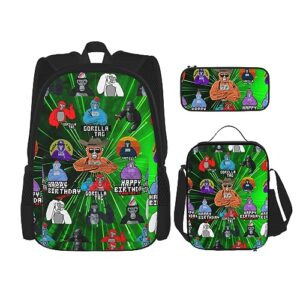 moare gorilla tag backpacks set with backpacks lunch bag pencil case pencil bag