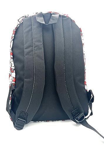 Hello Kitty 16" All Over Print Backpack with 24pk Crayola Crayons, School Bag for Kids with Adjustable Padded Shoulder Straps and Zipper Closure