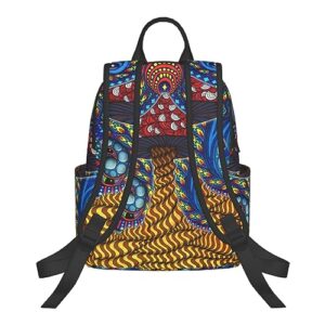 Supdreamc Psychedelic Mushroom Art Daypack Backpack Durable Polyester Multipurpose Anti-Theft Shoulder Bag Big Capacity Gym Outdoor Hiking Backpack With Smooth Zippers