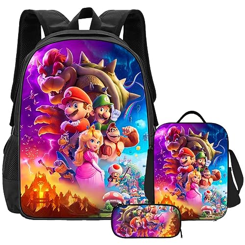 17-inch Backpack Large Capacity Casual Daypacks Fashion 3d Computer Bag for Teens