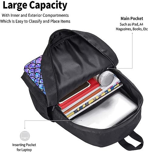 17-inch Backpack Large Capacity Casual Daypacks Fashion 3d Computer Bag for Teens