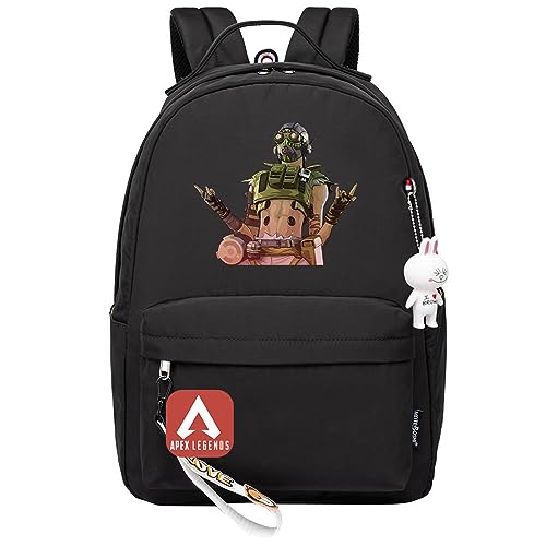 Students Novelty Laptop Rucksack for Outdoor-Apex Legends Lightweight Travel Knapsack Waterproof Bookbag