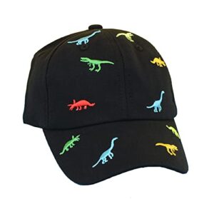 YUNYINIE Cute Dinosaur School Backpack and Baseball Cap for Kids, Modern Travel Space Galaxy Book Bags for Boys Girls