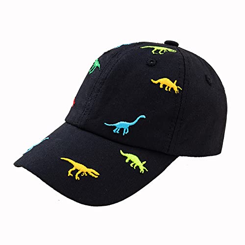 YUNYINIE Cute Dinosaur School Backpack and Baseball Cap for Kids, Modern Travel Space Galaxy Book Bags for Boys Girls