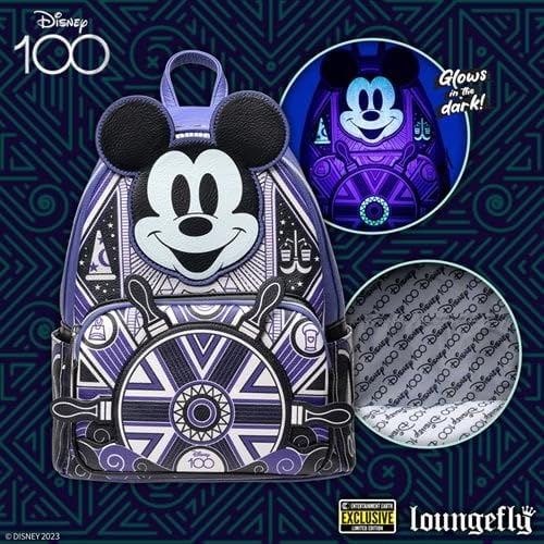 Disney 100 Art Deco Mickey Mouse Mini-Backpack - Entertainment Earth Exclusive