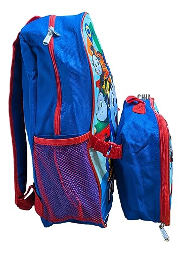 Ruz Thomas Train and Friends 16 Inch Backpack with Detachable Lunch Box