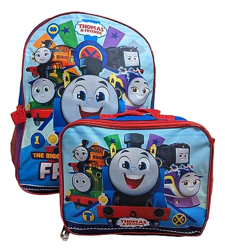 Ruz Thomas Train and Friends 16 Inch Backpack with Detachable Lunch Box