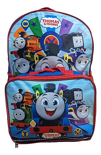 Ruz Thomas Train and Friends 16 Inch Backpack with Detachable Lunch Box