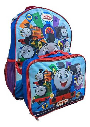 Ruz Thomas Train and Friends 16 Inch Backpack with Detachable Lunch Box