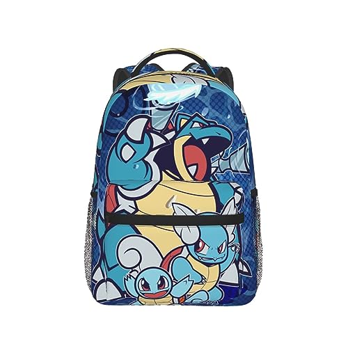 Uante Squltle Travel Backpack Anime Cartoon Backpack Waterproof Multifunctional Game Bags for Women Men