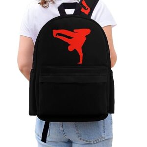 Break Dance Travel Backpack Lightweight 16.5 Inch Computer Laptop Bag Casual Daypack for Men Women