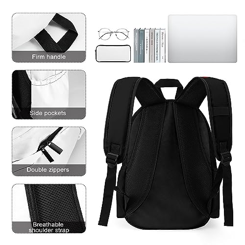 Break Dance Travel Backpack Lightweight 16.5 Inch Computer Laptop Bag Casual Daypack for Men Women