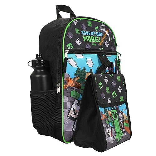 Minecraft Adventure Mode Youth 5-Piece 16" Backpack Set