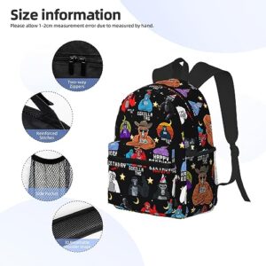 SPANN Gorilla Tag Backpack Gorilla Tag Game Backpacks Cute Cartoon Bag