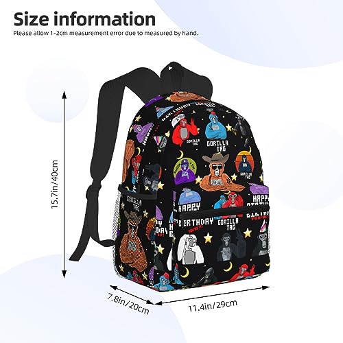 SPANN Gorilla Tag Backpack Gorilla Tag Game Backpacks Cute Cartoon Bag