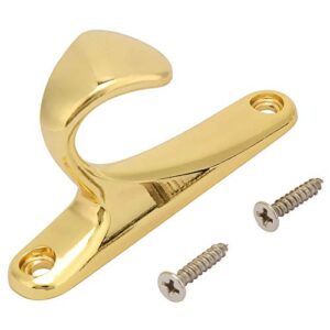 metal toilet hook, single hook wall door hanger for hanging clothes hat coat bag key bathroom(gold)