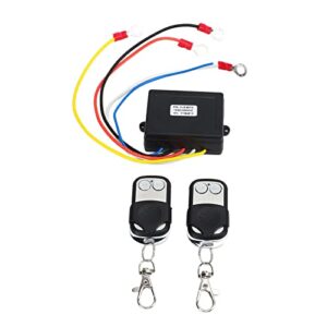 winch wireless remote,kimiss 12v 24v wireless winch remote control switch receiver kit universal for truck atv suv