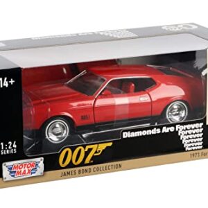 Motor Max 1971 Ford Mustang Mach I, James Bond 79851WR - 1/24 Scale Diecast Model Toy Car