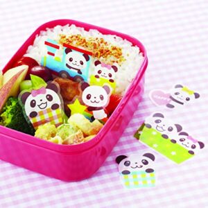 KIKYOUYA Japanese Bento Decoration Lunch Box Divider Sushi Decoration Accessories Cute Carton Animal Grass Set 18pcs (playing panda)