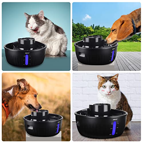 SIBAYS 1.5GAL Large Water Fountain for Dogs Inside,Large Dogs and Cats with 5 Layer Filter, Super Quiet Pet Water Fountain Automaticlly No Spill with LED Water Reminder BPA-Free Material