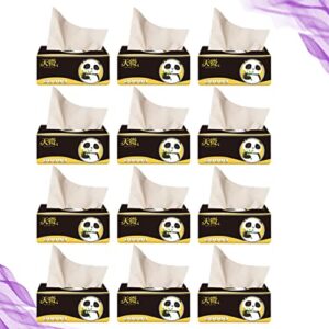 DOITOOL Paper Tissues Toliet Tissue 2pcs12bag Bag Extraction Napkins Pulp Toilet Household Wood Paper Extraction