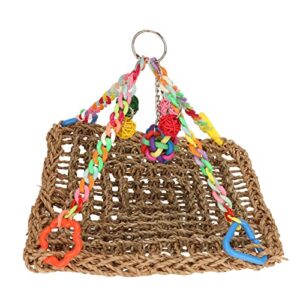 bird climbing net bird climbing net colourful bird chewing toy swing hammock chewing hanging mat for decoration playing colourful swing hammock