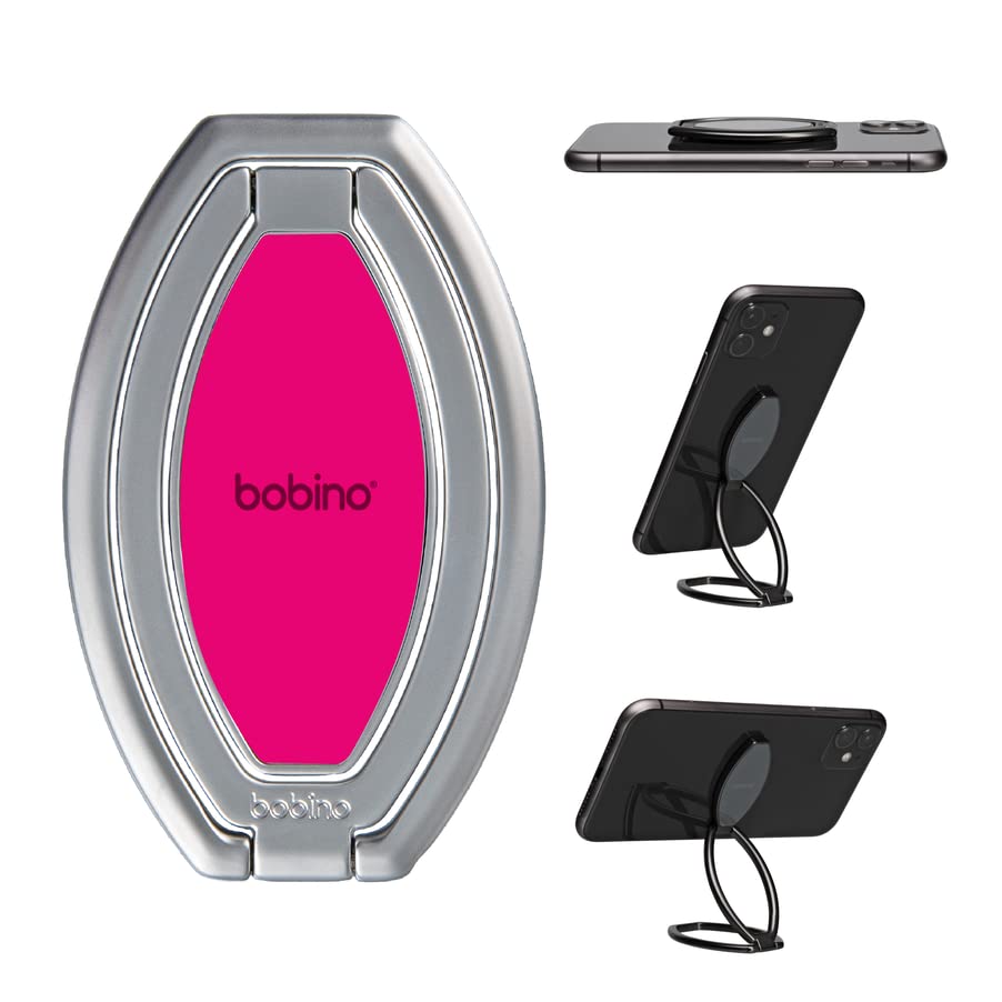 Bobino Kickflip Phone Stand – Versatile Cell Phone Holder Compatible with All Smartphones – Adjustable Angle Phone Mount for Video Watching and Recording – Ultra-Slim Foldable Phone Desk Stand