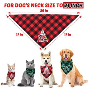 COLUANS Dog Bandanas Christmas Bandanas Dog Christmas Stocking Bandanas Classic Triangle Xmas Thanksgivng Pet Scarf Bibs Kerchief Holiday Birthday Decoration for Small to Large Puppy Dogs Cats