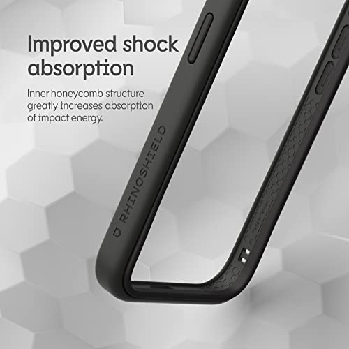 RhinoShield Bumper Case Compatible with [iPhone 14] | CrashGuard NX - Shock Absorbent Slim Design Protective Cover 3.5M / 11ft Drop Protection - Black