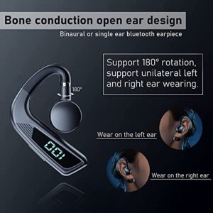 ESSONIO Bone Conduction Headphone Bluetooth Headphones Wireless Headphones with Microphone Noise Cancelling Headphones Headset for Cell Phone