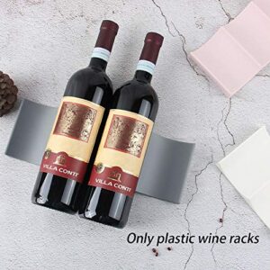 European Style Wine Rack - 1 PC/4 PCsChampagne Bottle Holder Wine Bottle Display Mat Anti Slip Table Top Home Fridge Shelf, Can Storage Organizer Countertops Display Stand(Ligh Blue,size:4 PCs)